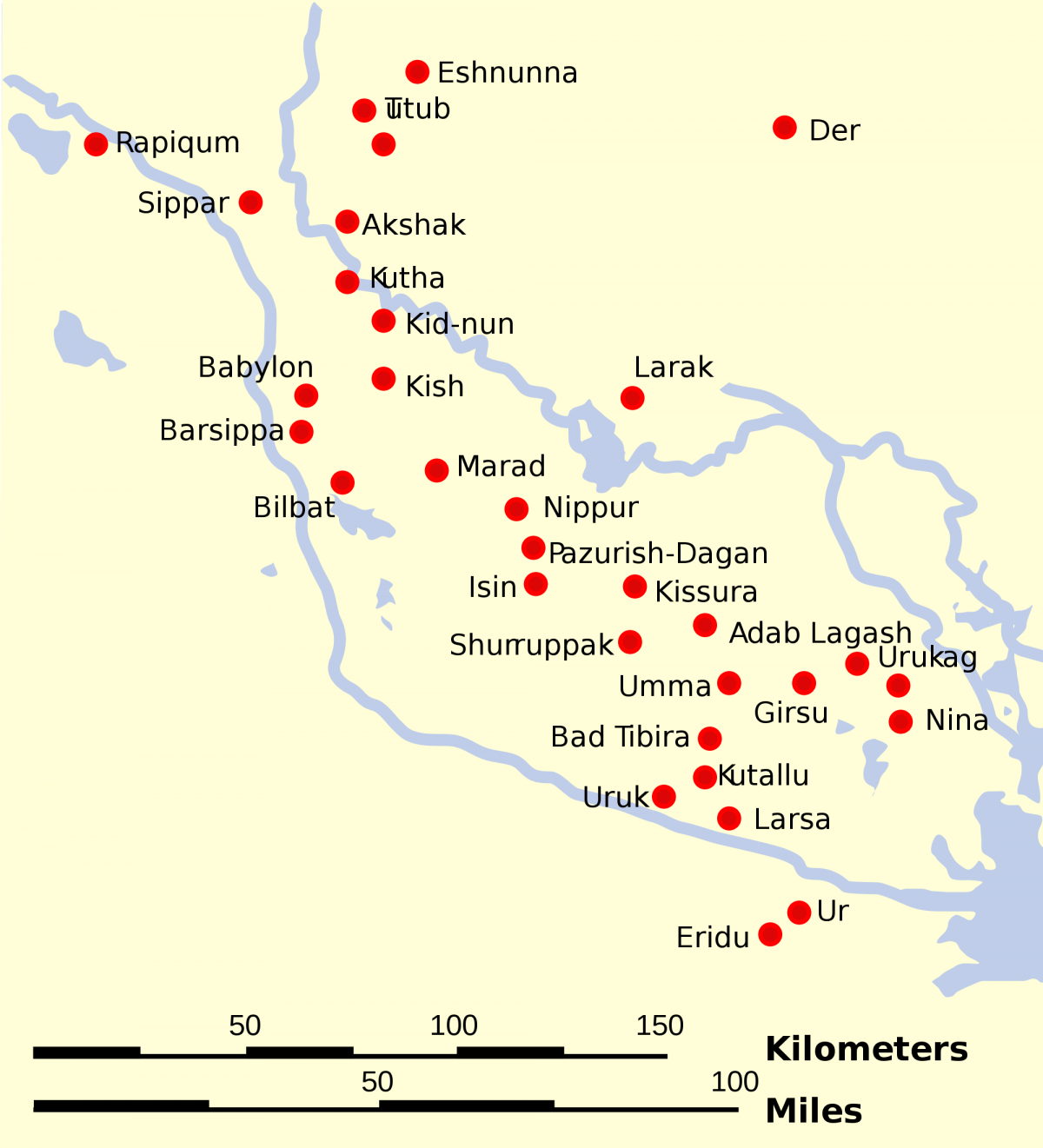 Cities of the Mesopotamian Empire Facts for Kids